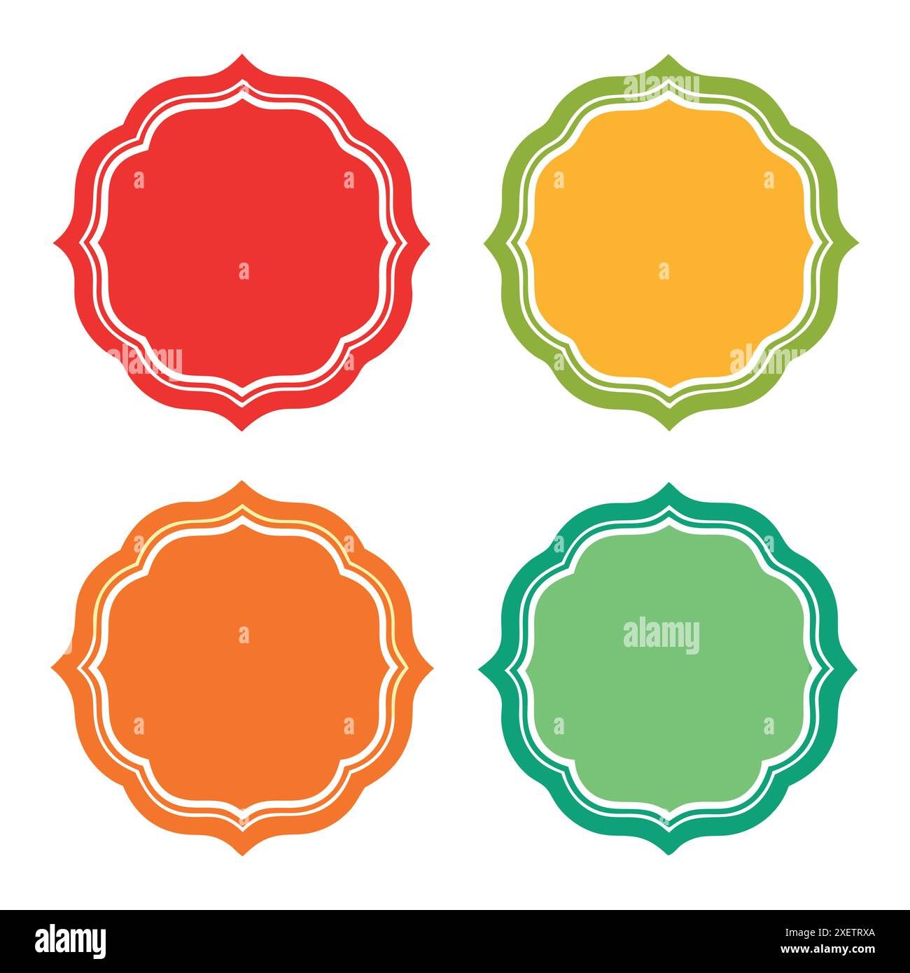 Badge shape hi-res stock photography and images - Alamy