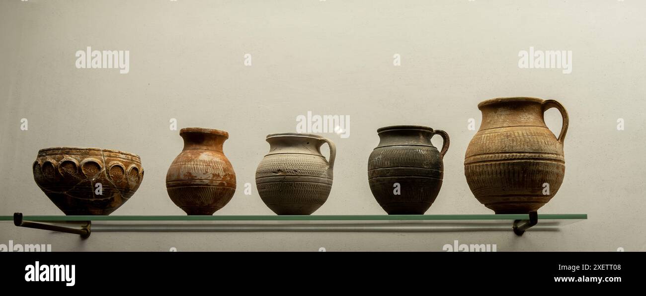 Collection of Ancient Roman Ceramic Jars Stock Photo - Alamy