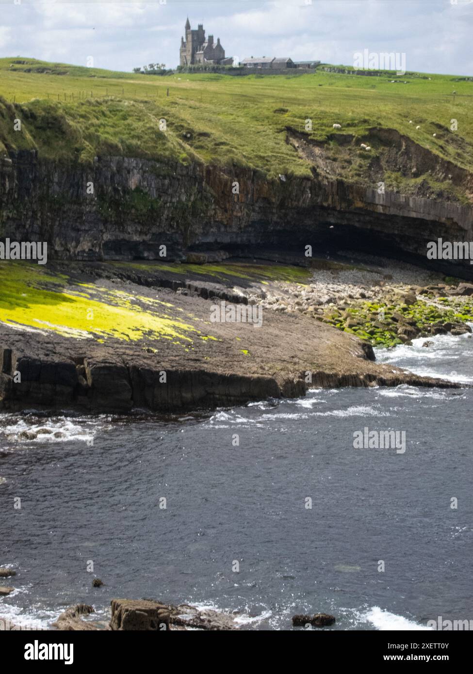 Classiebawn Castle, on the Atlantic coast of The Republic of Ireland ...
