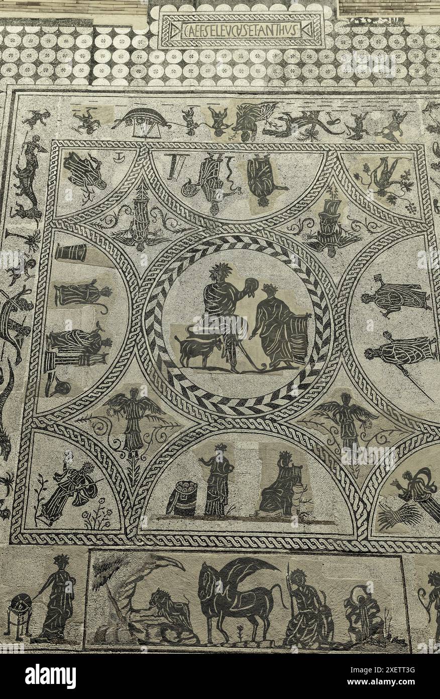 Detailed Ancient Roman Mosaic Floor Stock Photo - Alamy