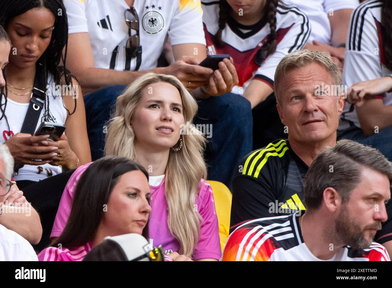 Anika Bissel (Freundin / Ehefrau Manuel Neuer Deutschland, #01), GER, Germany (GER) vs Denmark ...