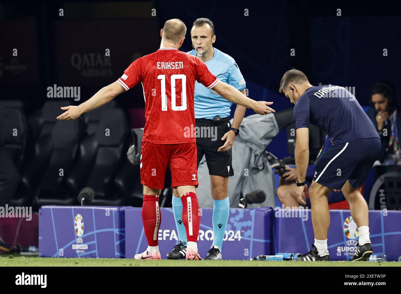 Dortmund - Christian Eriksen of Denmark during the UEFA EURO 2024 round ...