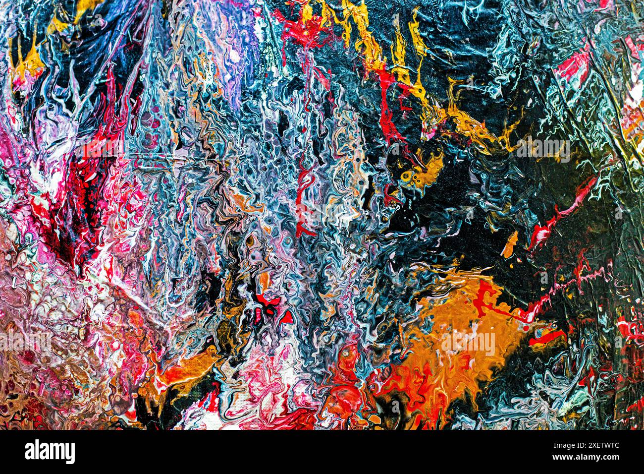 abstract expressive multi-colored background in a modern interior ...