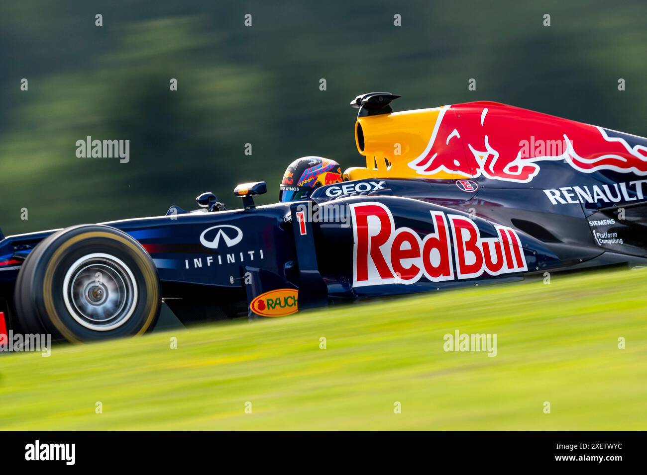 SPIELBERG, AUSTRIA - JUNE 29: The former Austrian Formula 1 driver Patrick Friesacher with a Red ...