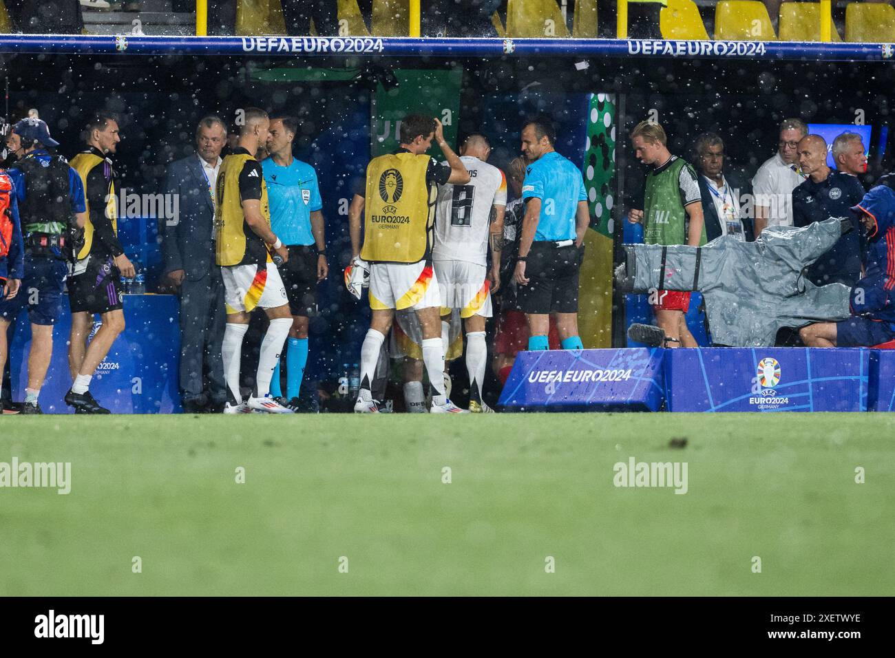 Dortmund, Signal Iduna Park, 29.06.2024: Because bad wheather the match ...