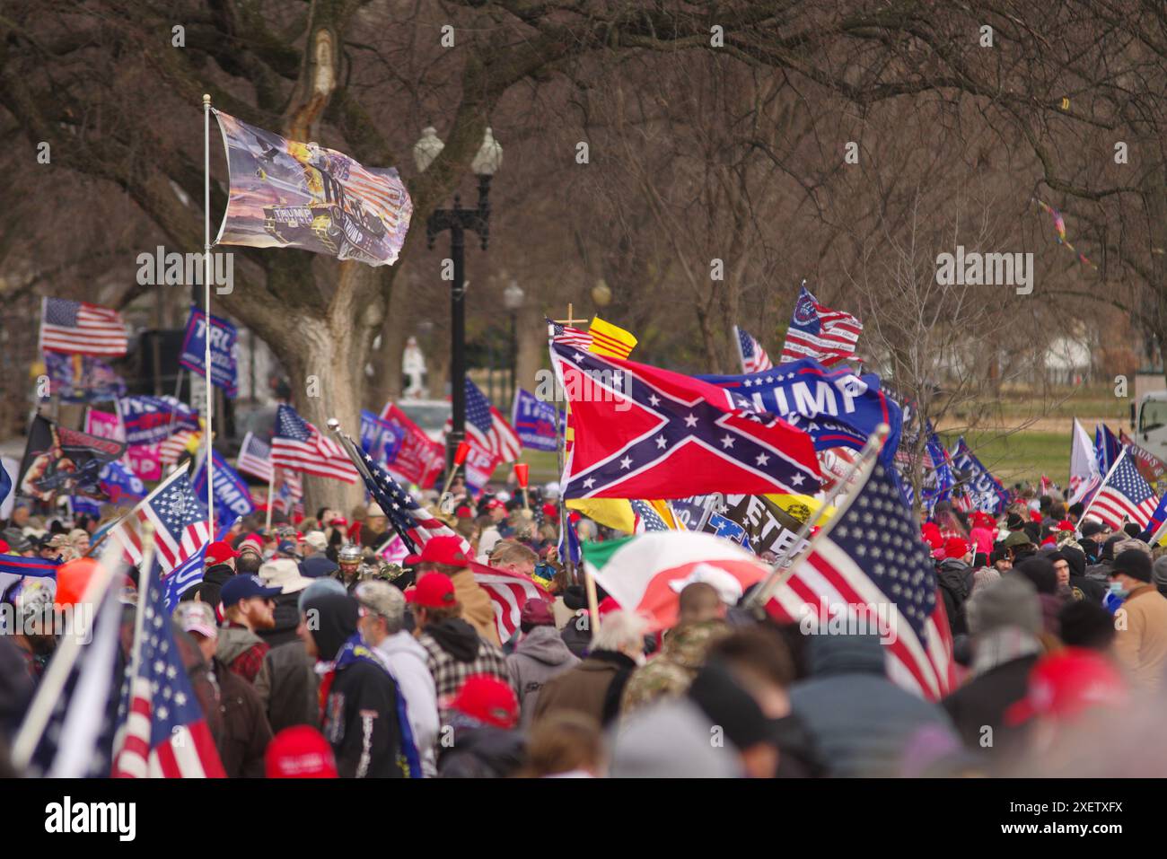 Washington, DC, USA. 6 Jan 2021. Supporters of President Donald Trump ...