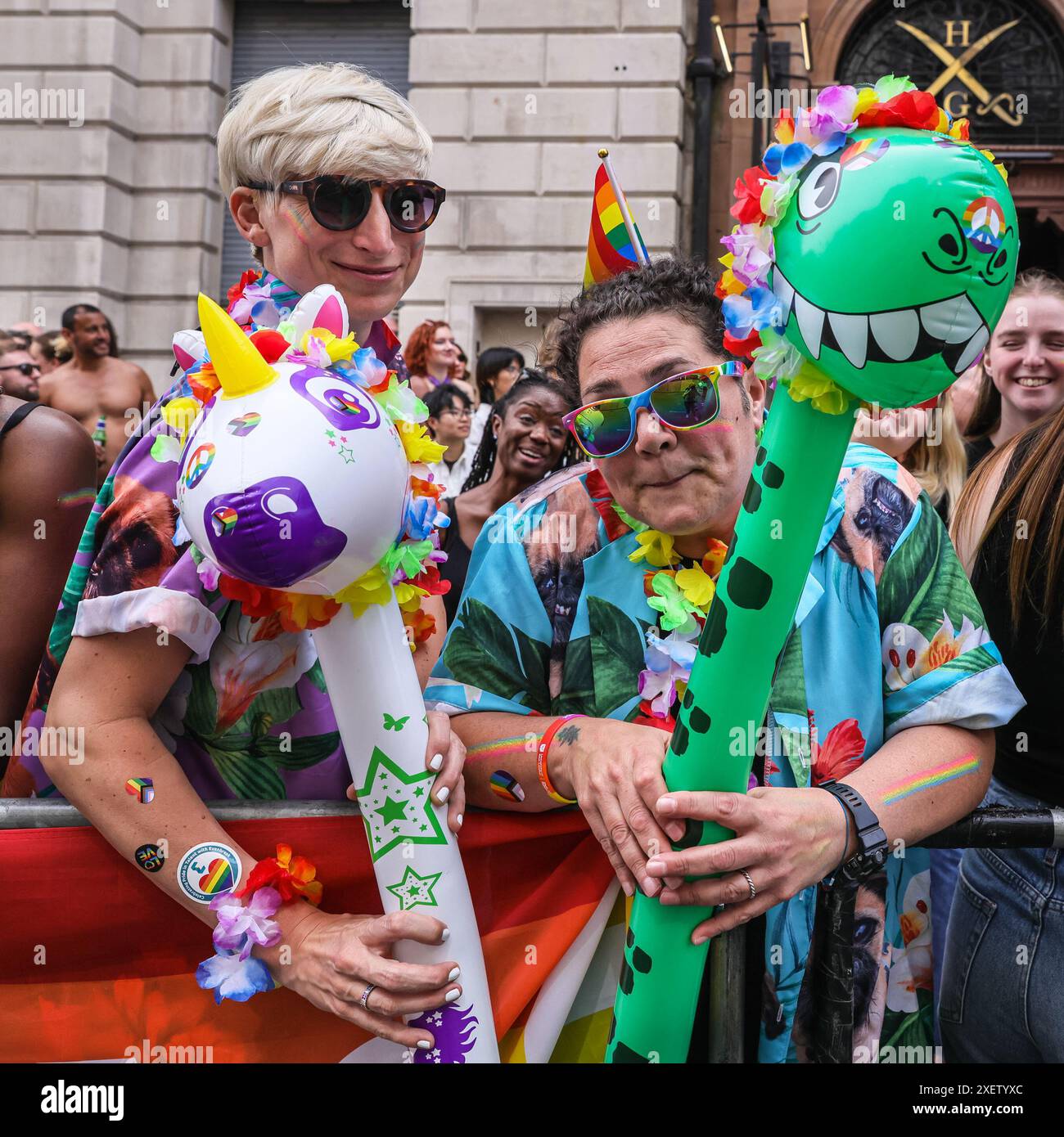 London, UK. 29th June, 2024. Participants and spectators have fun along ...