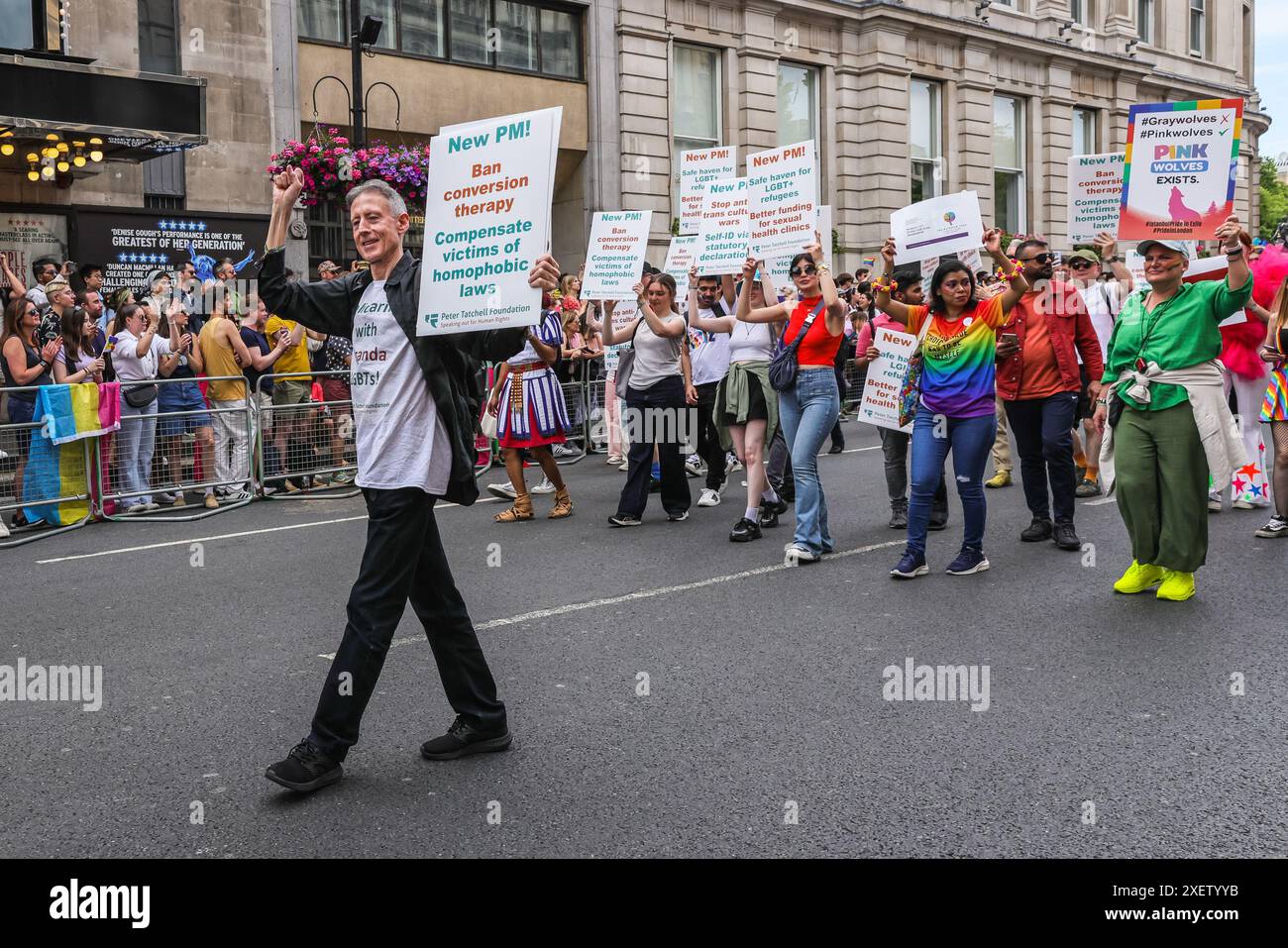 London, UK. 29th June, 2024. Peter Tatchell, one of the founders of ...