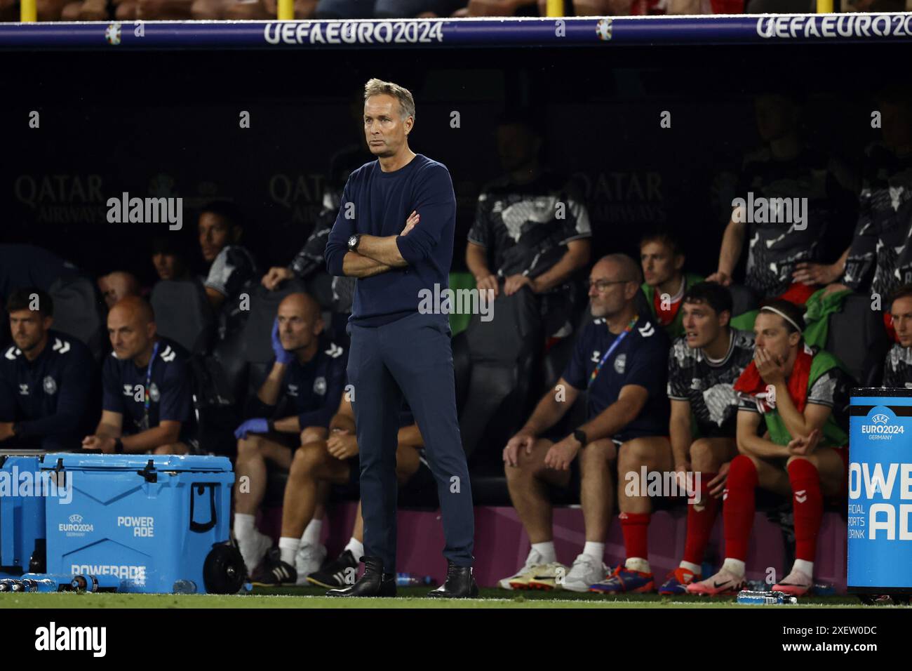 Dortmund - Denmark coach Kasper Hjulmand during the UEFA EURO 2024 ...