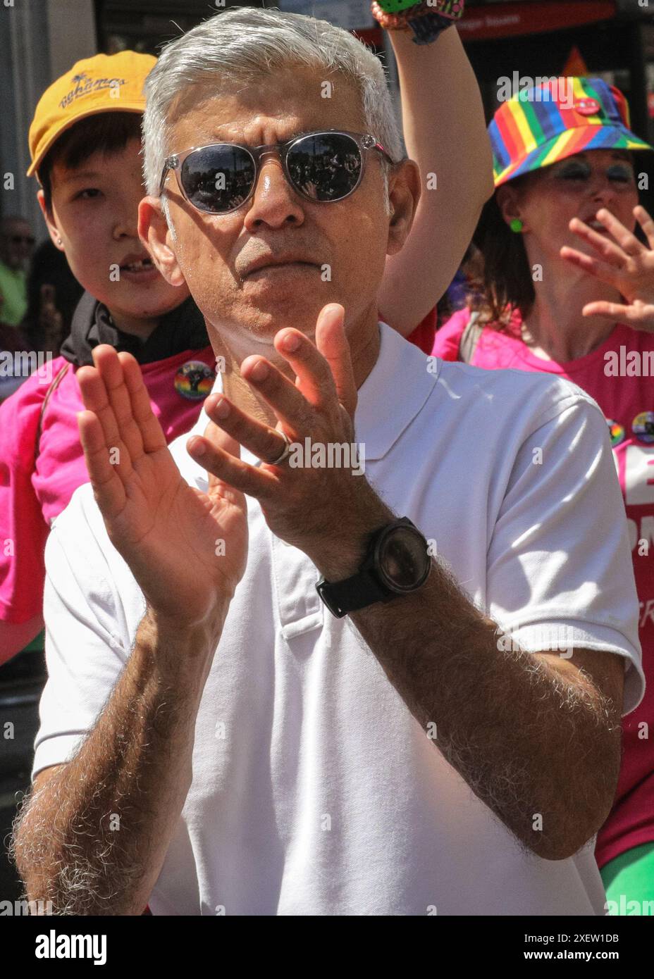 London, UK. 29th June, 2024. Mayor of London Sadiq Khan, accompanied by ...