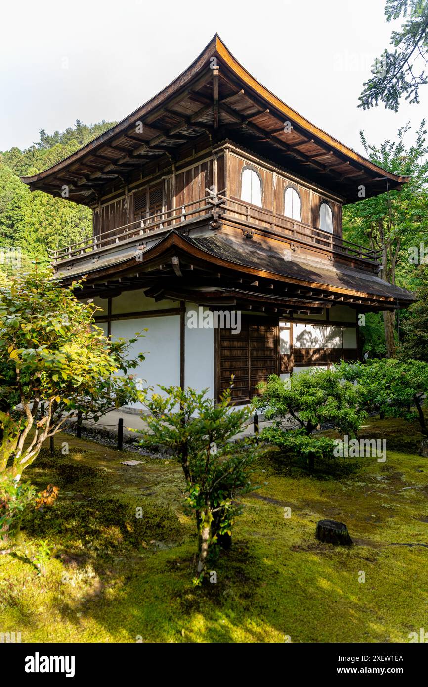 Ginkaku-ji or Jissho-ji, a Buddhist Zen temple built by Ashikaga ...