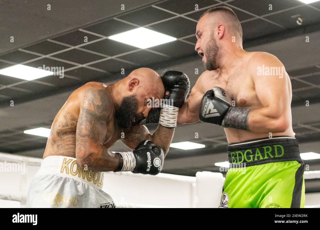 Geneva Switzerland, 06/29/2024: Yoann Kongolo super middleweight from ...