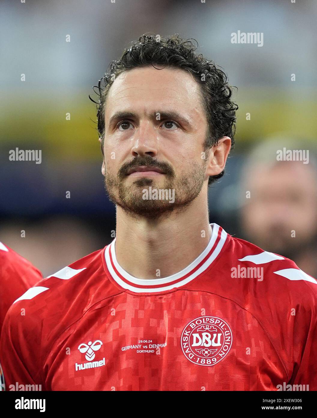 Denmark's Thomas Delaney during the UEFA Euro 2024 round of 16 match at the BVB Stadion Dortmund ...