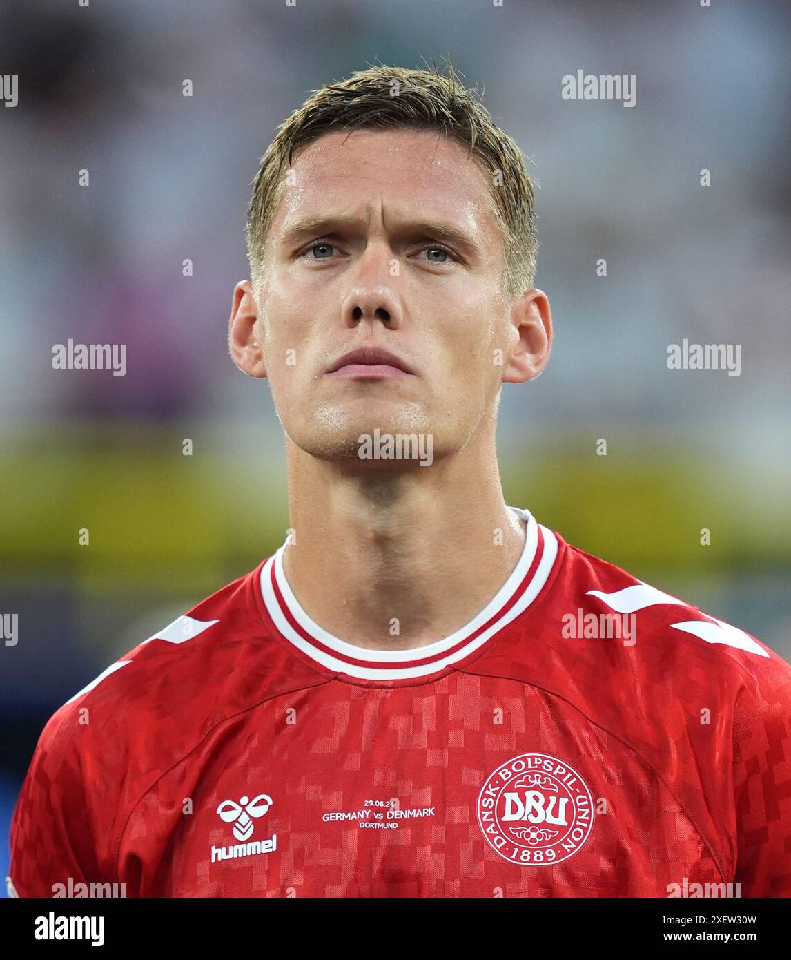 Denmark's Jannik Vestergaard during the UEFA Euro 2024 round of 16 ...