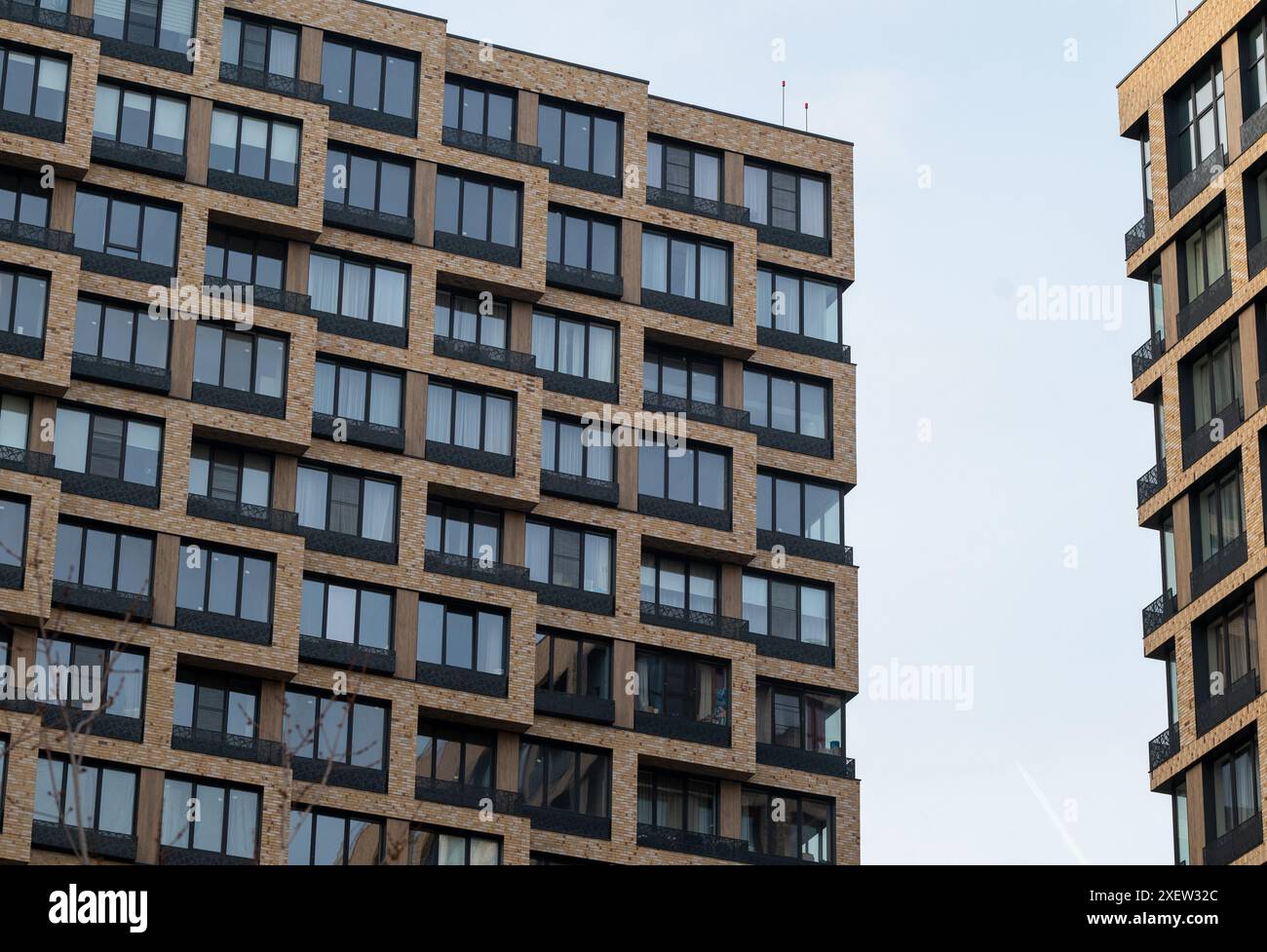 modern high-rise multi-storey business class building, residential ...