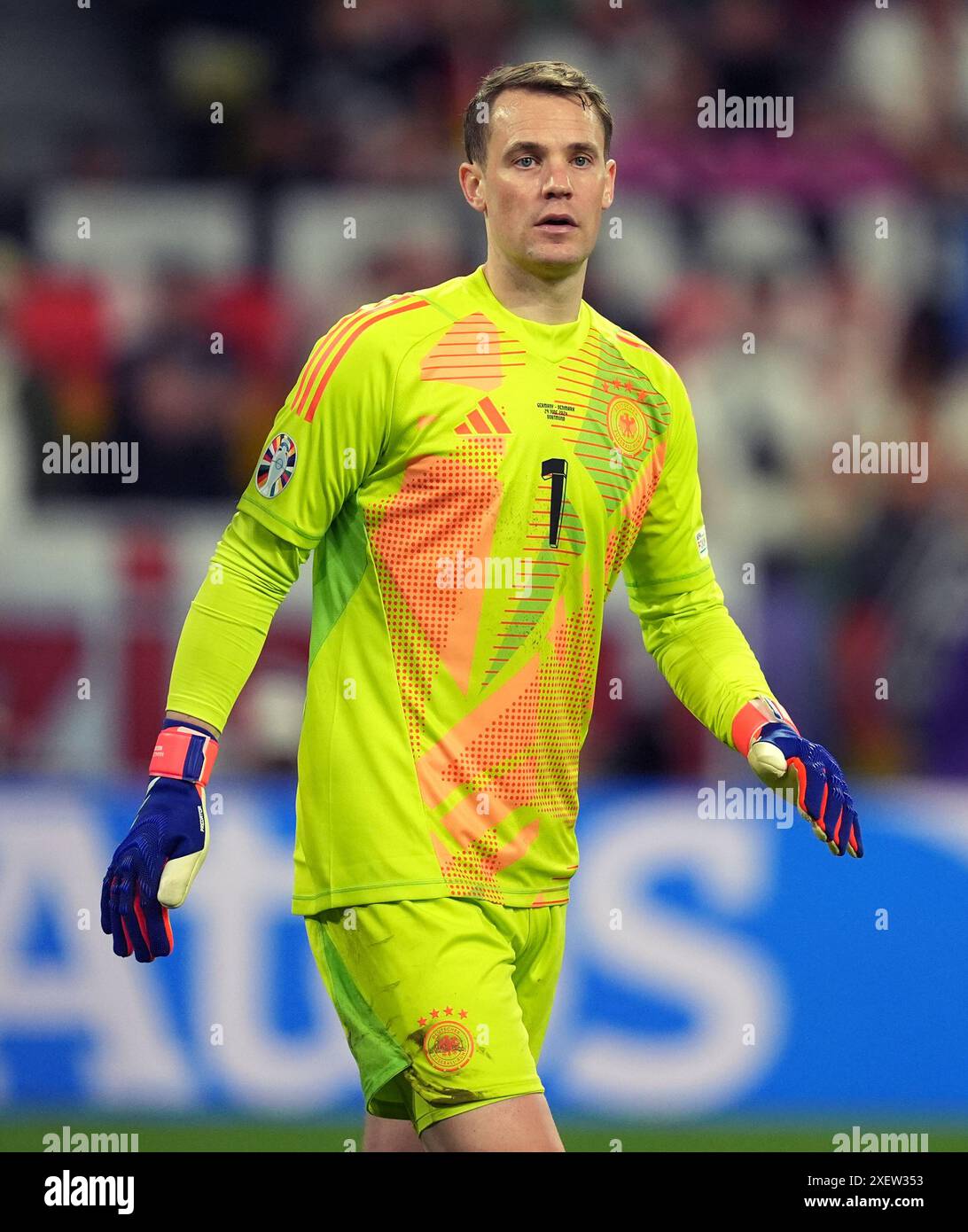 Germany goalkeeper Manuel Neuer during the UEFA Euro 2024 round of 16 ...