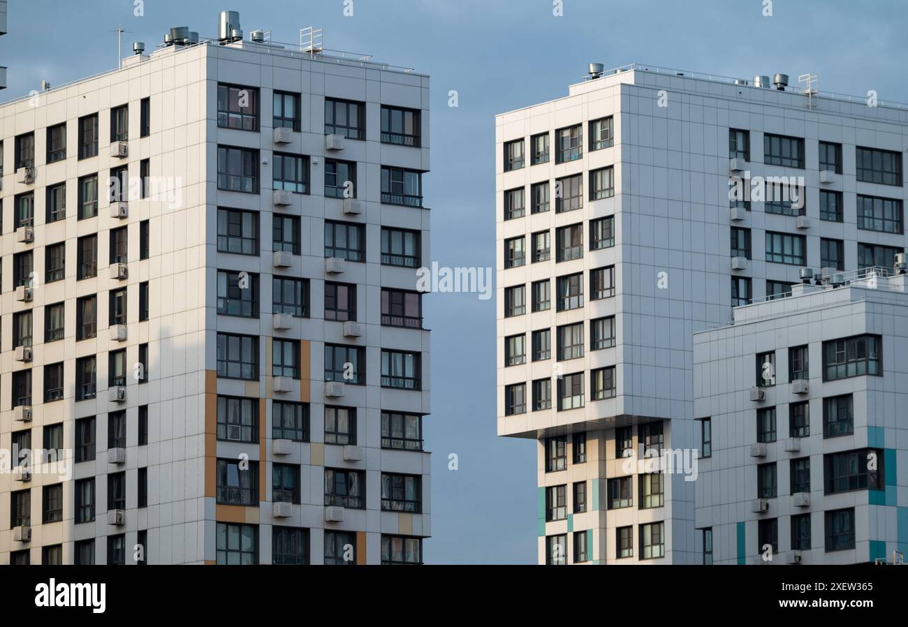 modern high-rise multi-storey business class building, residential ...