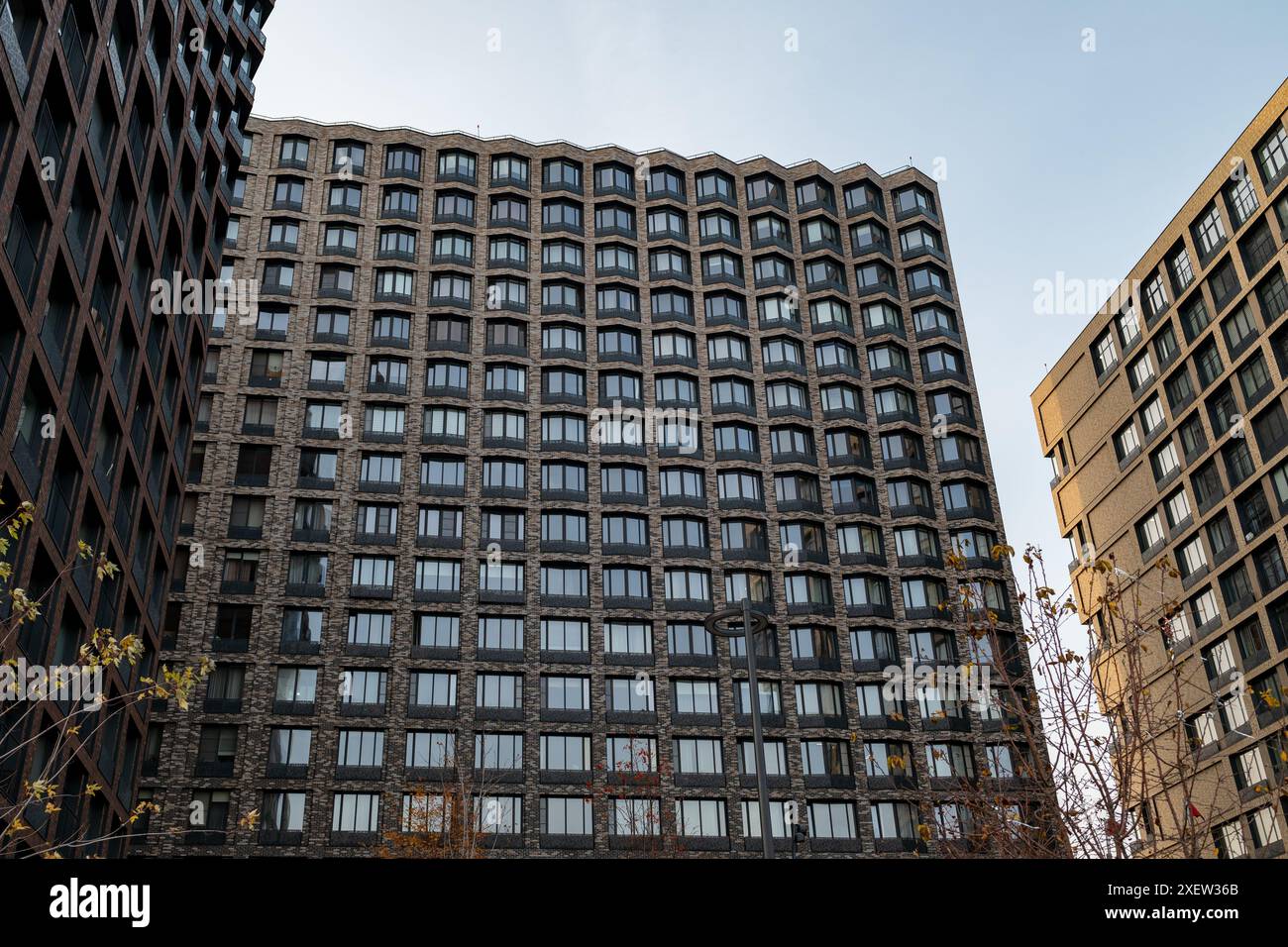 modern high-rise multi-storey business class building, residential ...