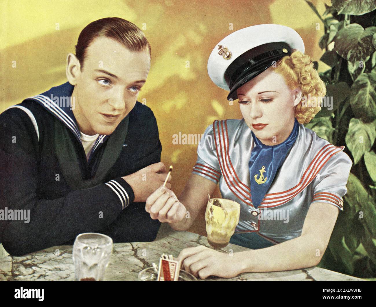 FRED ASTAIRE and GINGER ROGERS in a scene from FOLLOW THE FLEET 1936 Director MARK SANDRICH ...
