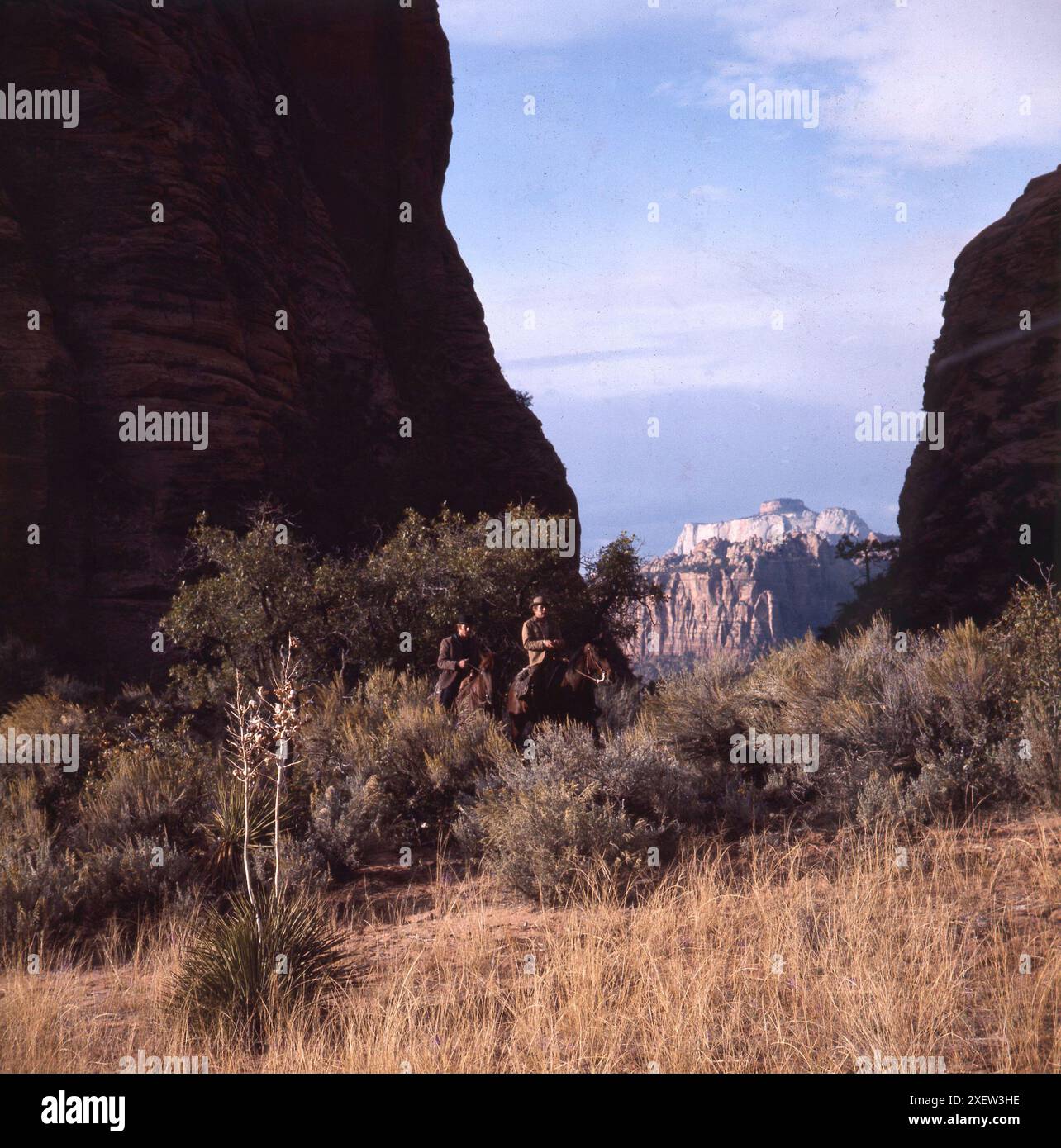ROBERT REDFORD and PAUL NEWMAN in a scene from BUTCH CASSIDY AND THE ...