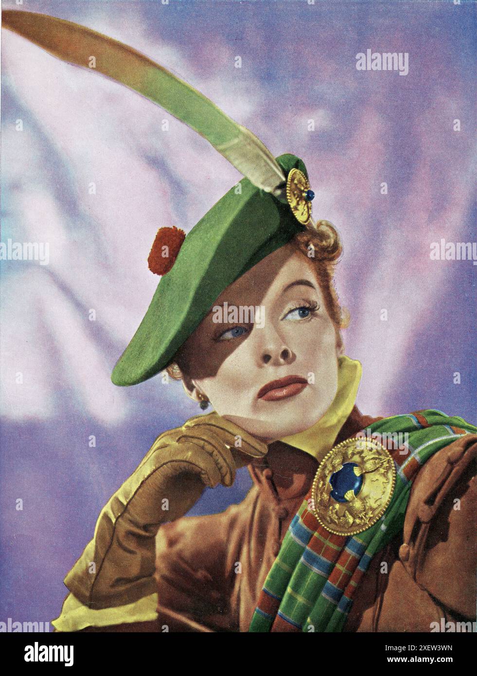 Colour Publicity Portrait of KATHARINE HEPBURN in the title role of ...