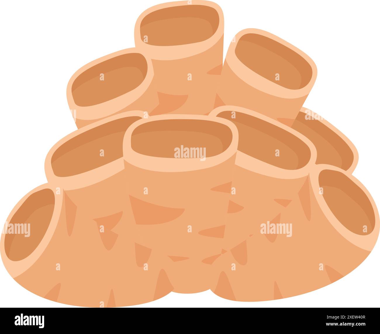 Coral polyp is growing on the ocean floor creating a beautiful ...