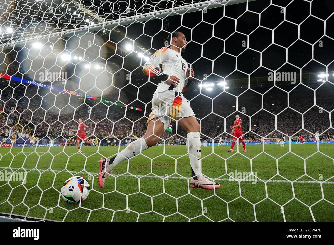 Germany's Leroy Sane celebrates after Germany's Jamal Musiala (not ...