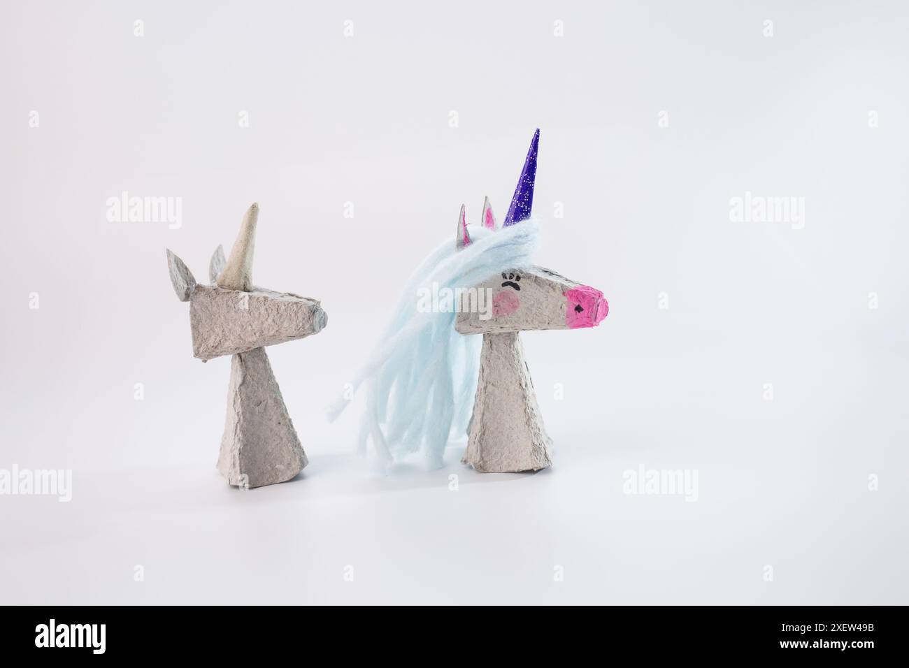 DIY unicorn craft: easy activity for kid and kindergarten. Create a ...