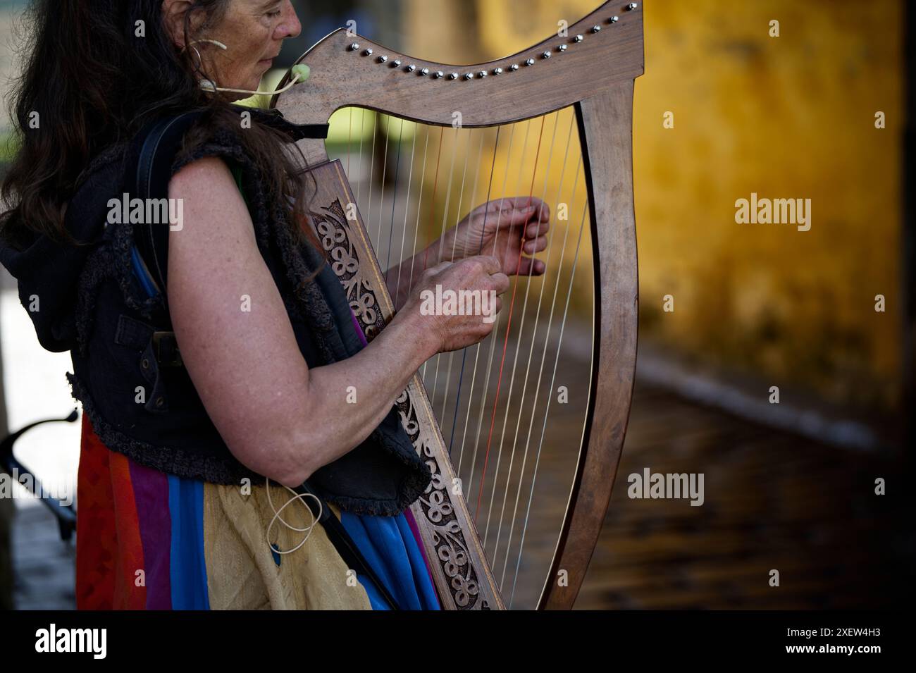 Close harp hi-res stock photography and images - Alamy