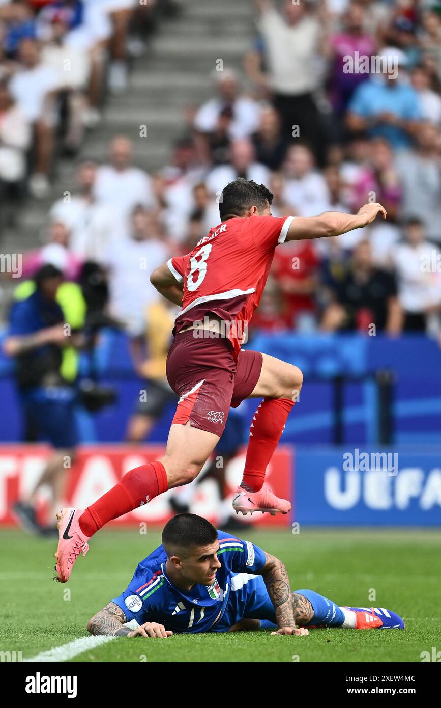 BERLIN, GERMANY - JUNE 29: Remo Freuler of Switzerland after scoring ...