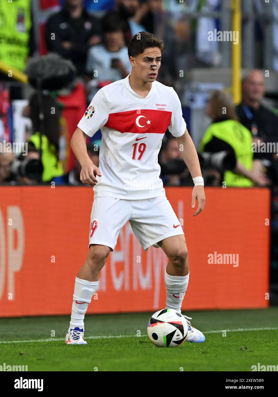 Dortmund - Kenan Yildiz of Turkey during the UEFA EURO 2024 group F ...