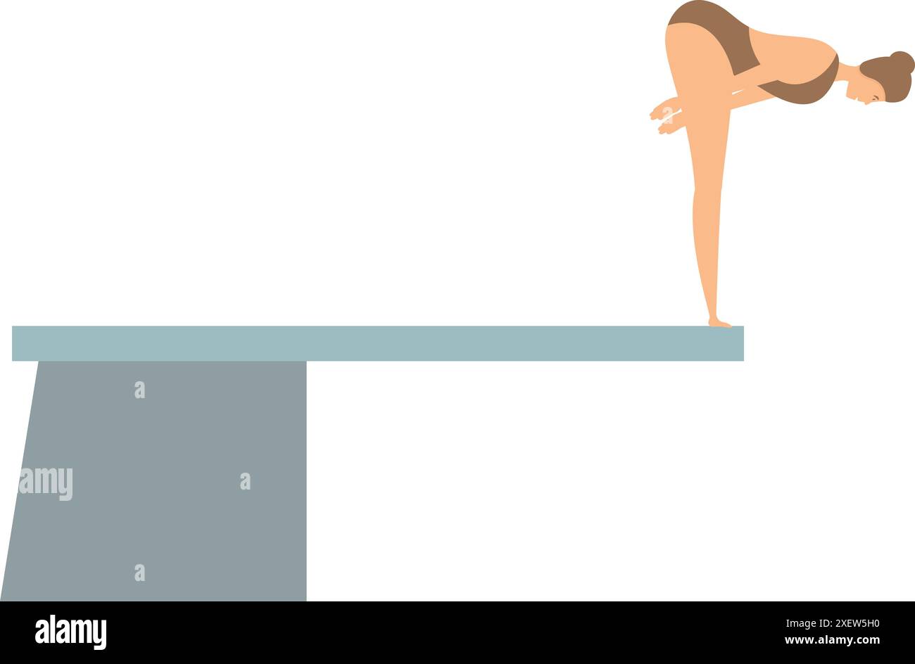Woman swimming side view Stock Vector Images - Alamy