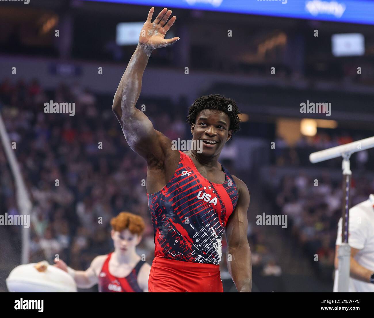 June 29, 2024: Frederick Richard waves to the crowd during the 2024 ...