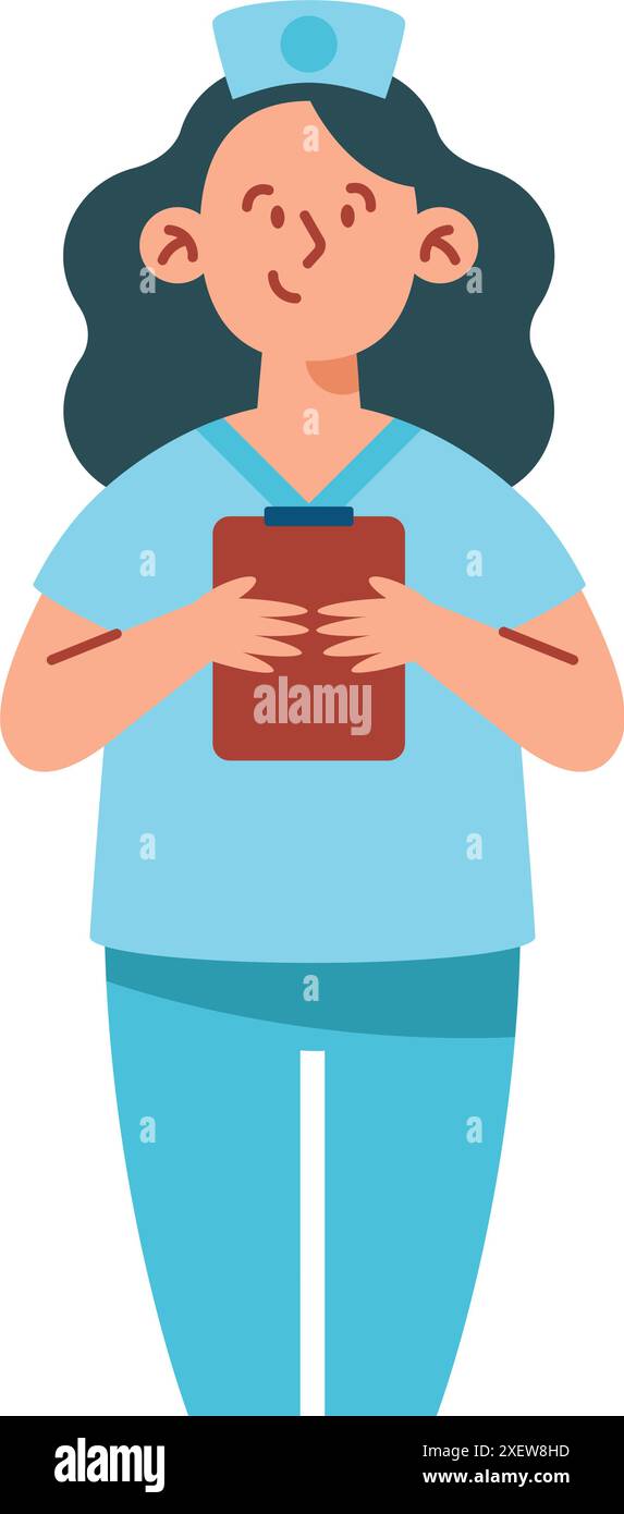 Nurse work hospital clipboard Stock Vector Images - Alamy