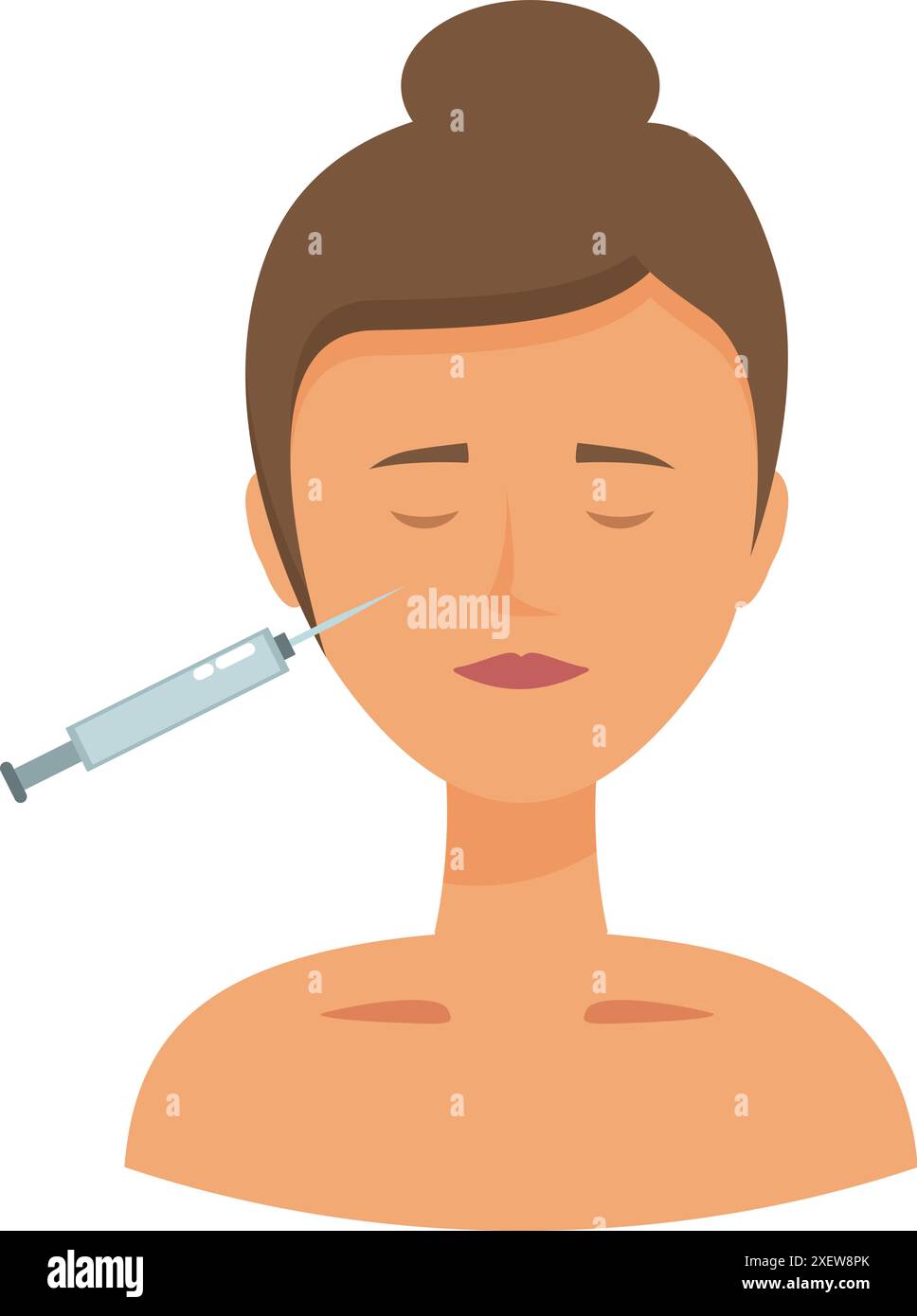 Portrait close up female doctor Stock Vector Images - Alamy