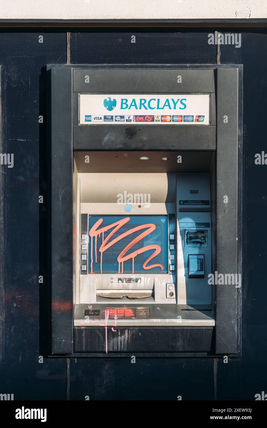 Barclays bank graffiti hi-res stock photography and images - Alamy