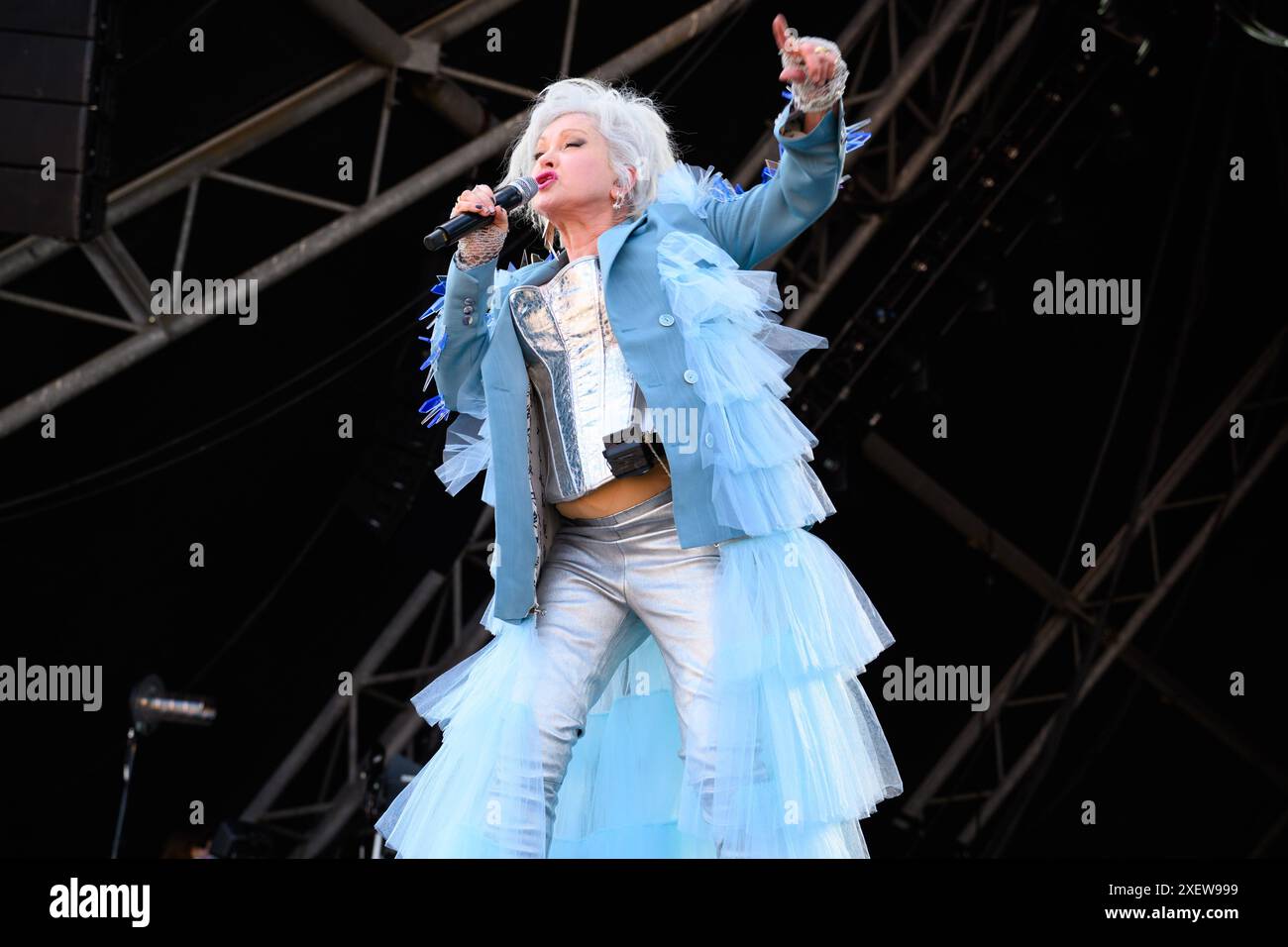 London, UK. 29 June 2024. Cyndi Lauper perfoming on the fourth day of ...