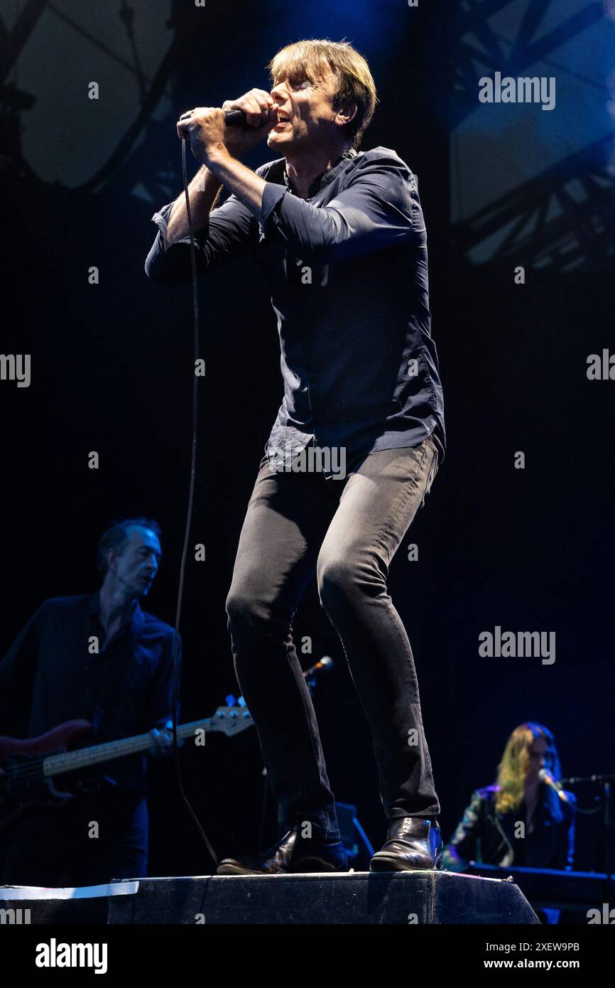 Eden Project, Bodelva, UK 29TH Jun 2024. ,Suede perform at the 2024 ...