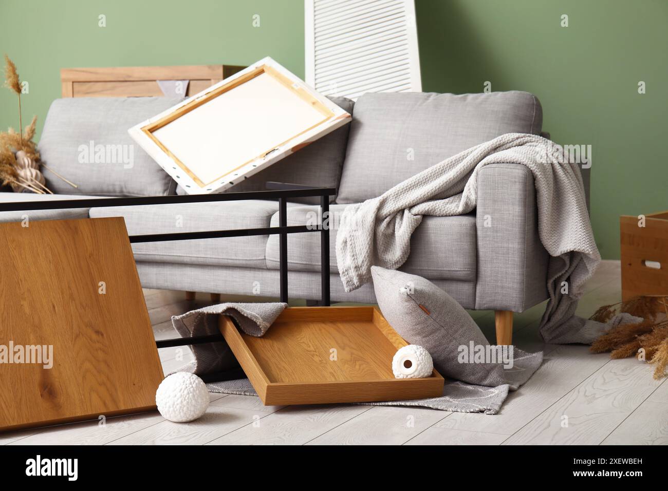 Fallen object interior hi-res stock photography and images - Alamy