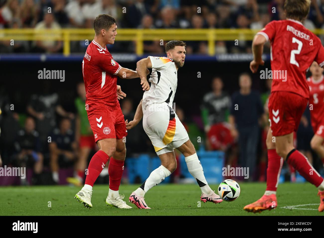 Niclas Fullkrug (Germany)Jannik Vestergaard (Denmark) during the UEFA ...