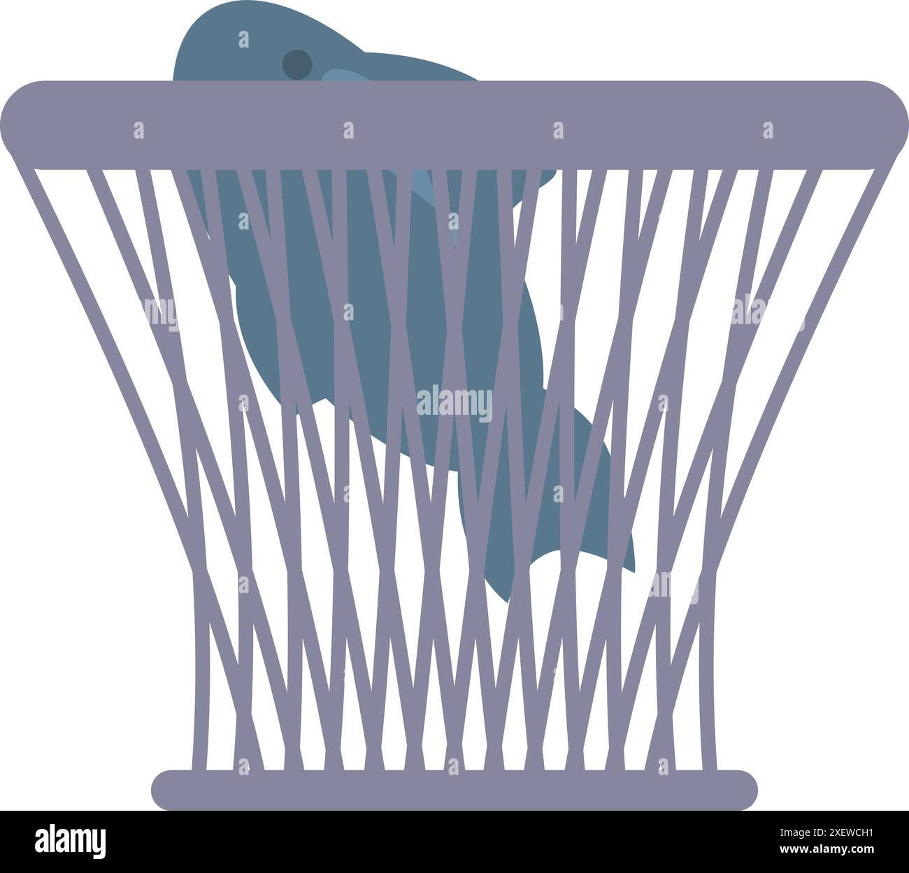 Big fish getting caught using fishing net, fishing industry and seafood ...