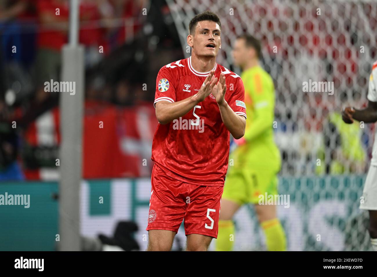 Joakim Maehle (Denmark) during the UEFA Euro Germany 2024 match between ...