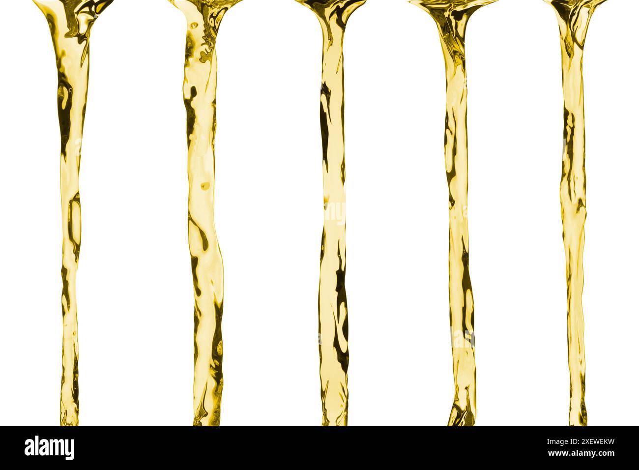 Cooking oil flows isolated on white, set Stock Photo - Alamy