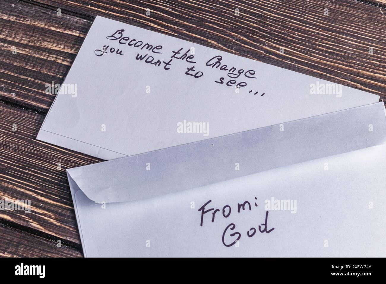 Spiritual message in the mail Photo Stock Photo - Alamy