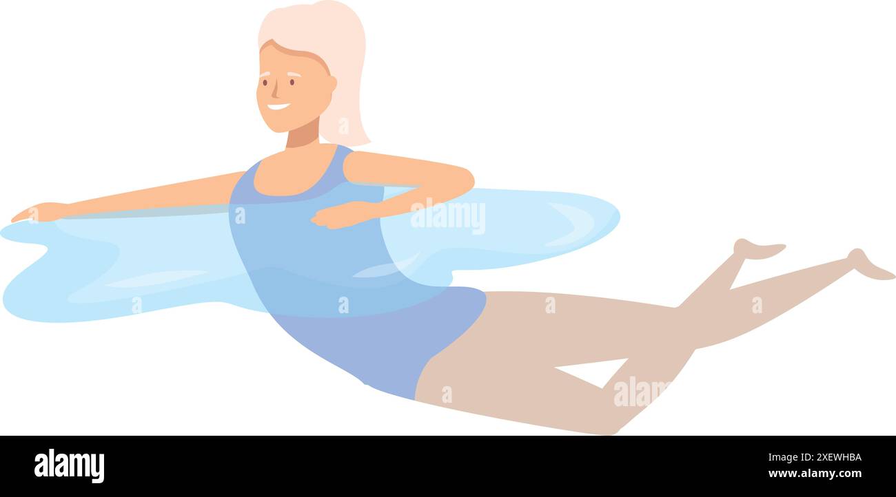 Young sport woman enjoying Stock Vector Images - Alamy