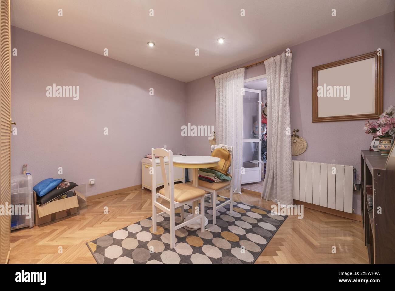 Use furniture with storage space to keep items and keep the space clear ...