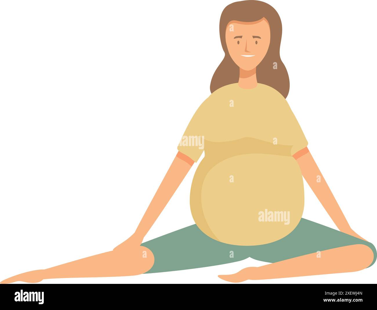 Female in good shape stretching Stock Vector Images - Alamy