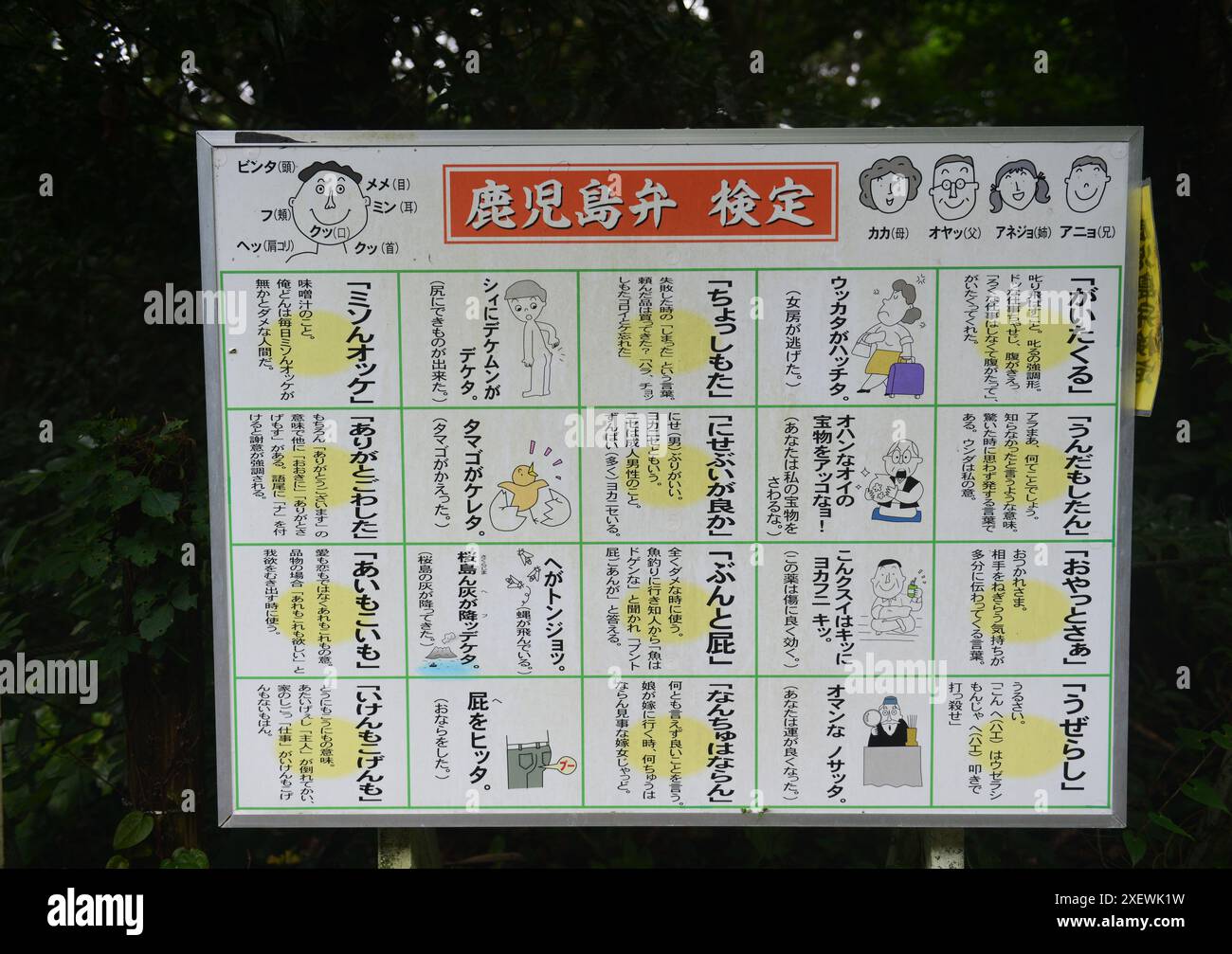 A funny ' do not do' sign at Cape Nagasakibana, Kyushu, Japan Stock ...