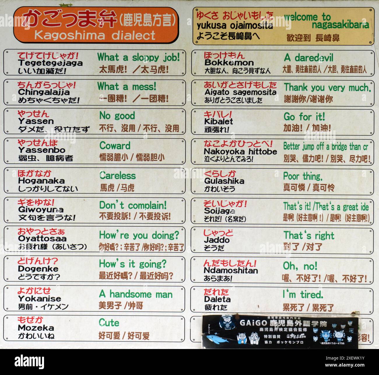 Japan language hi-res stock photography and images - Alamy