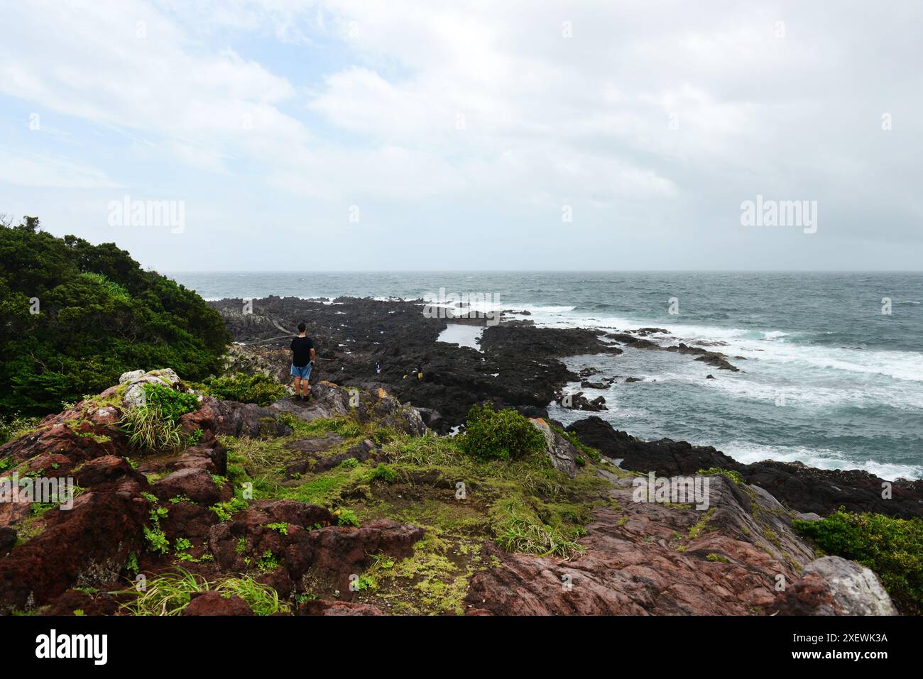 Coastal landscapes at Cape Nagasakibana in Kyushu, Japan Stock Photo ...